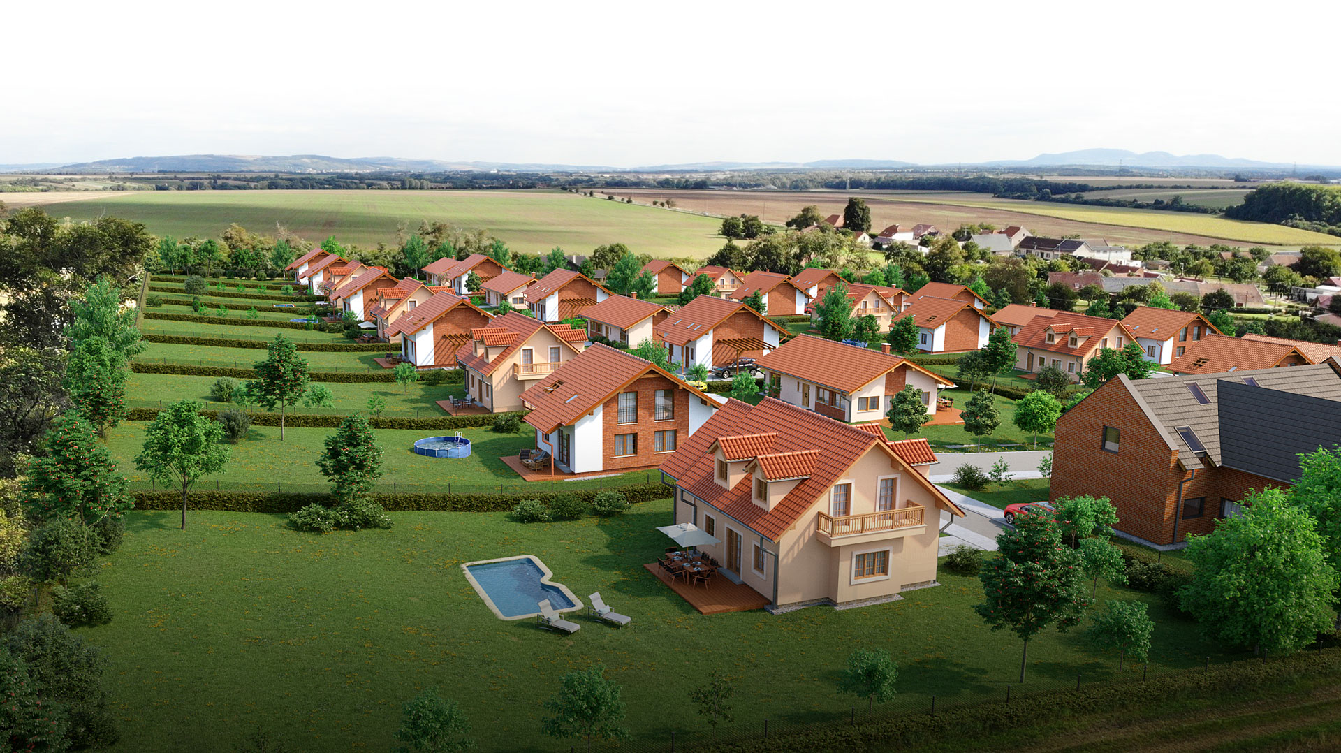 Bydlení Mělčany - Stavební pozemky k prodeji